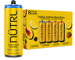 Nutrl Lemonade Variety Pack Vodka Seltzer 8pk 12Oz Cans | Rock Liquor ...